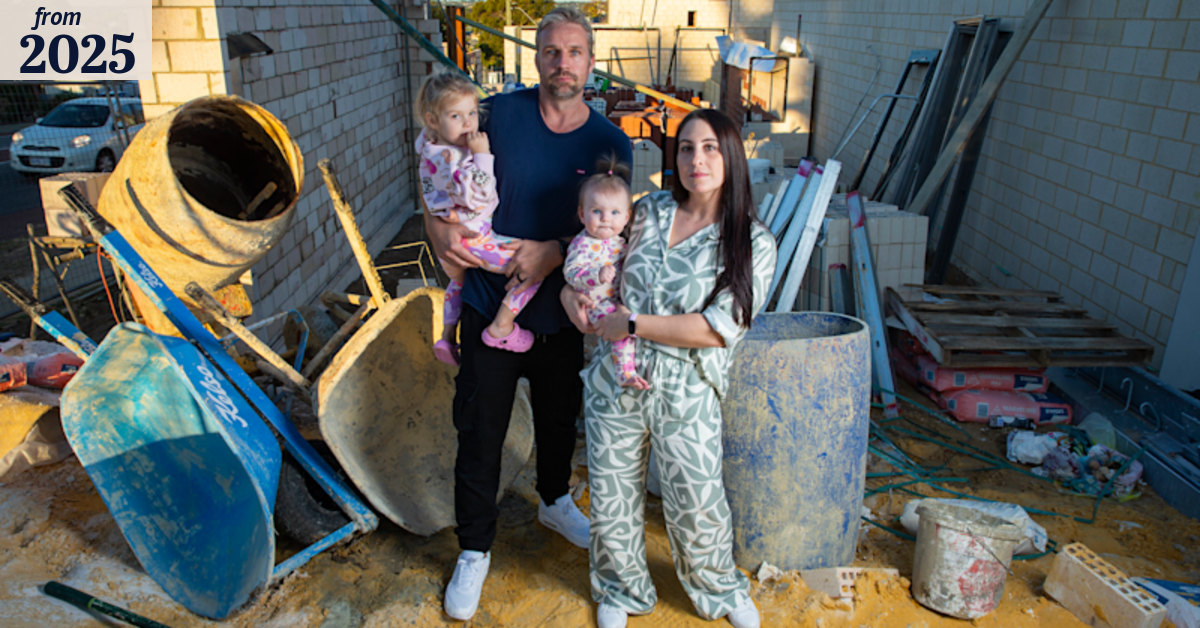 Perth family’s house plans dealt double blow as builder goes bust – twice