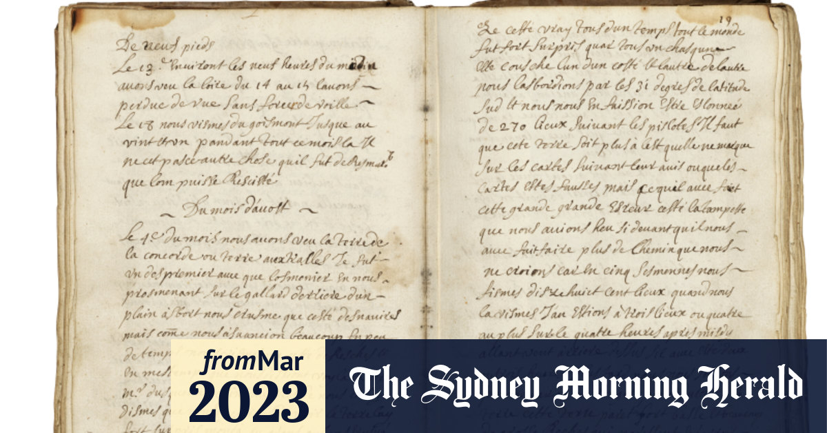 French diary records sighting of Australia in 1687