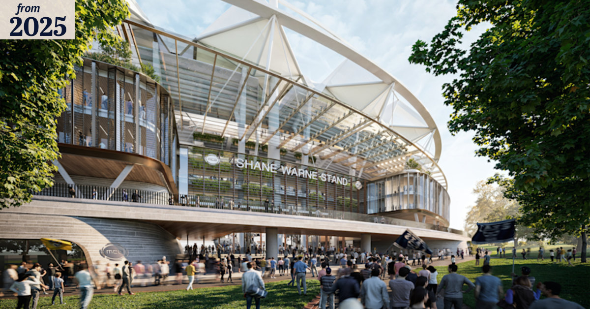 MCG revamp: Shane Warne Stand set for dining precinct and glass facade ...