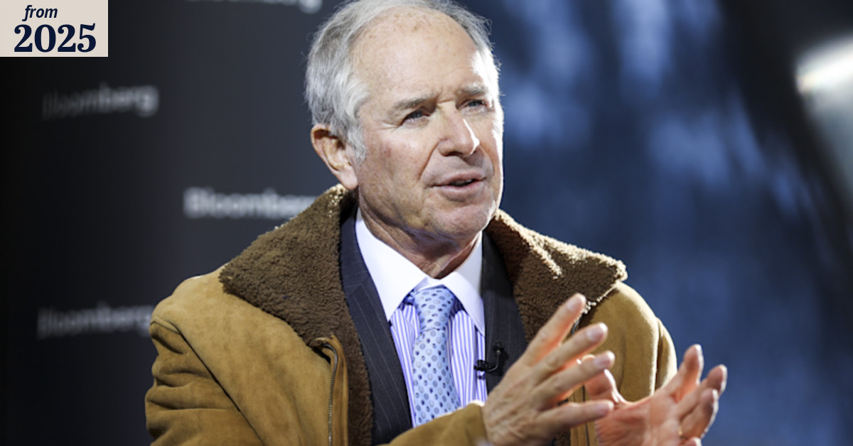 Blackstone chief Steve Schwarzman $1 billion payday