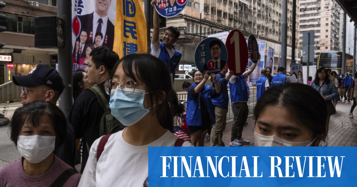 Hong Kong voter turnout slumps to record low after Beijing purge