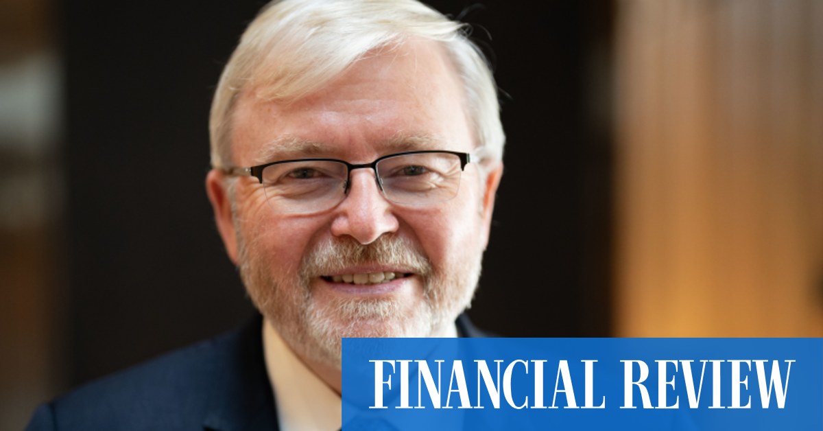 These three things can revive China's economy, says Kevin Rudd