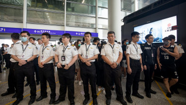 Hong Kong protest: Security net descends on international airport