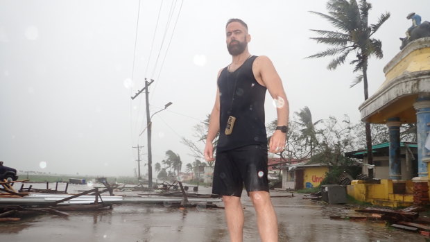 The rare obsession that drove an ad man to get inside hurricanes
