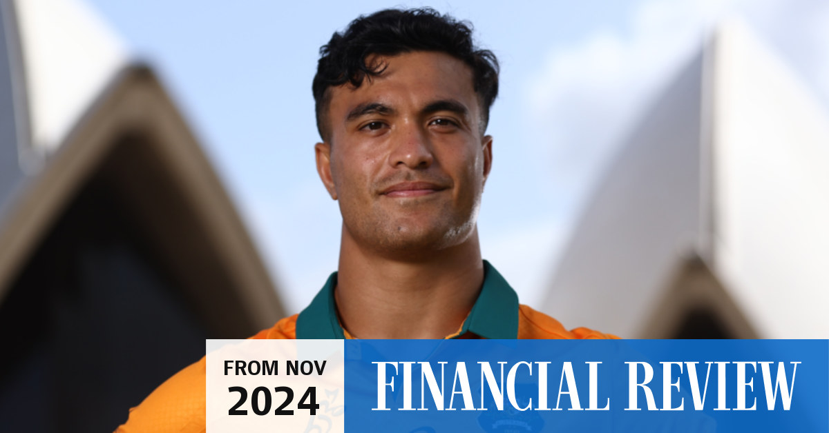 Ruby Union, Australia v England at Twickenham: Joseph-Aukuso Sua’ali’i ...