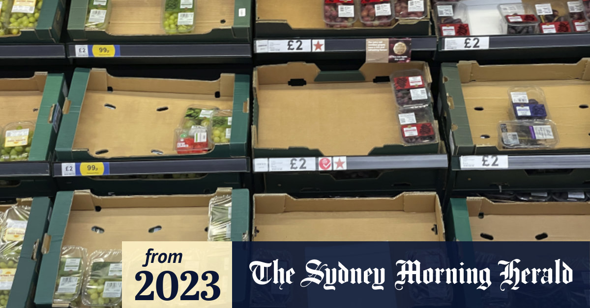 British supermarkets ration fresh fruit, vegetables