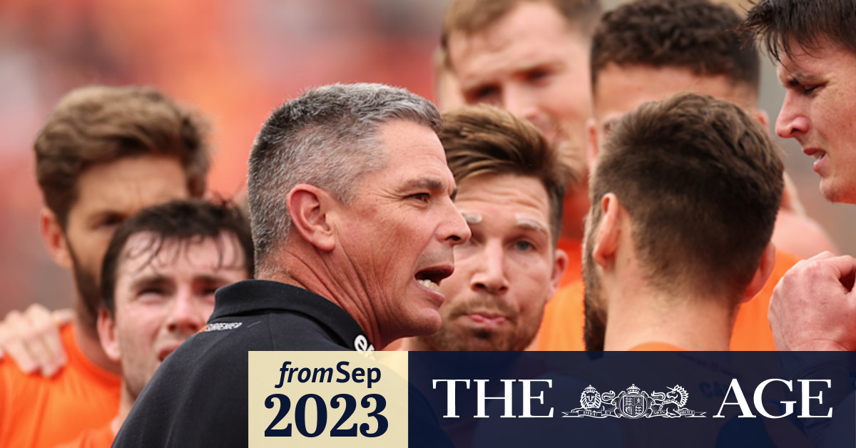 AFL 2023 finals: GWS Giants coach Adam Kingsley has Greater Western ...