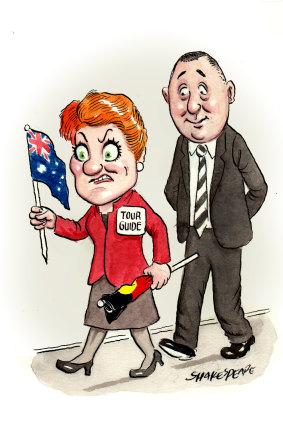 Hanson shows Palmer’s man about the House