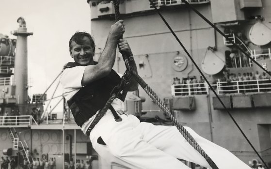 'Dad was like a lighthouse': Vice-Admiral given hero's farewell