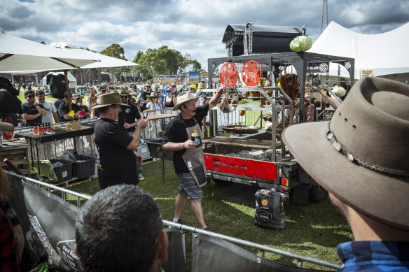 High steaks competition at Meatstock competitive barbecuing festival in ...