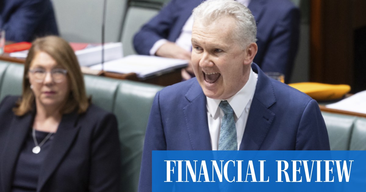 Tony Burke’s rush to pass another industrial relations bill got held up ...