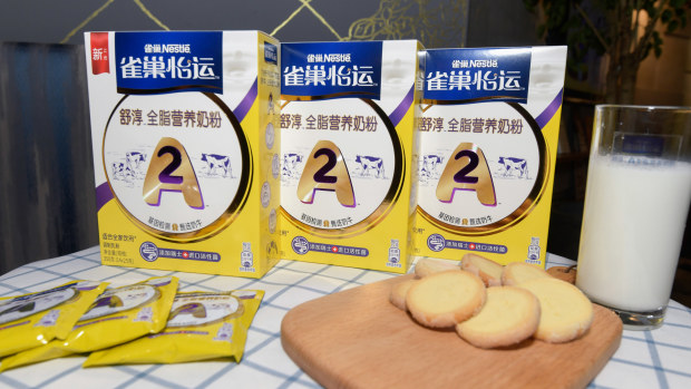 Nestle's new A2 milk powder targets families in China