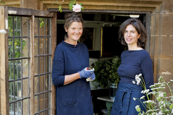 A bed of roses with Bridget Elworthy and Henrietta Courtauld of The ...