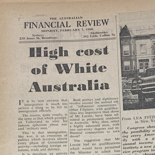 The White Australia policy blackens Australia’s name throughout Asia