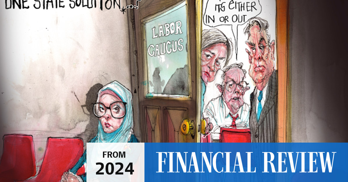 David Rowe cartoons for the Australian Financial Review April 2024