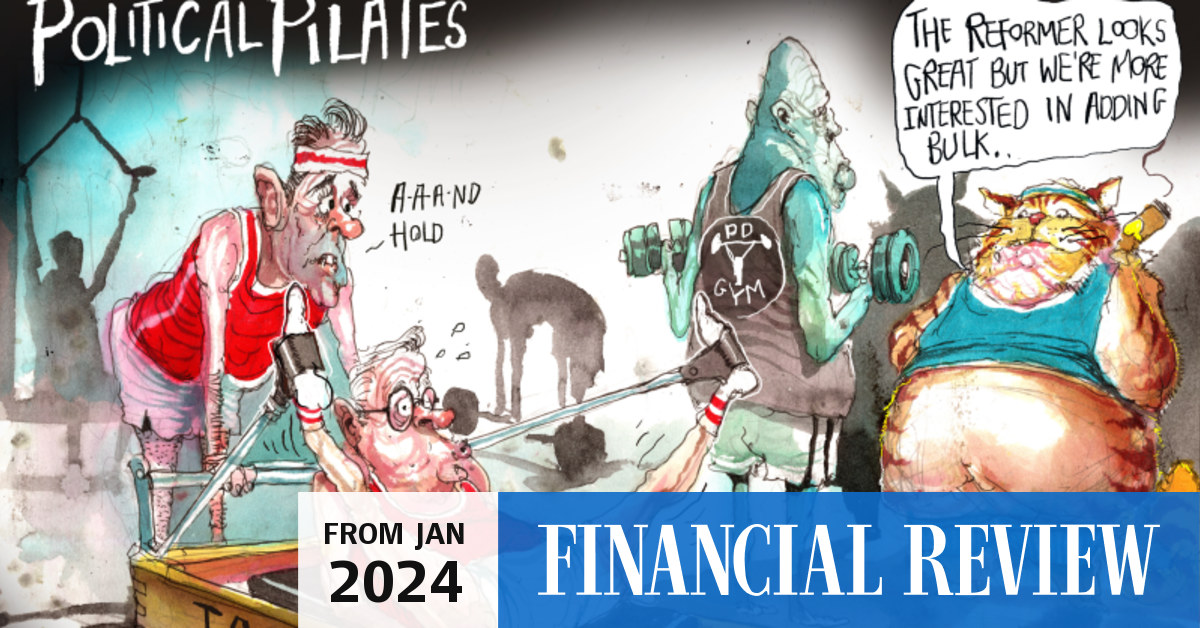 David Rowe cartoons for the Australian Financial Review October 2023