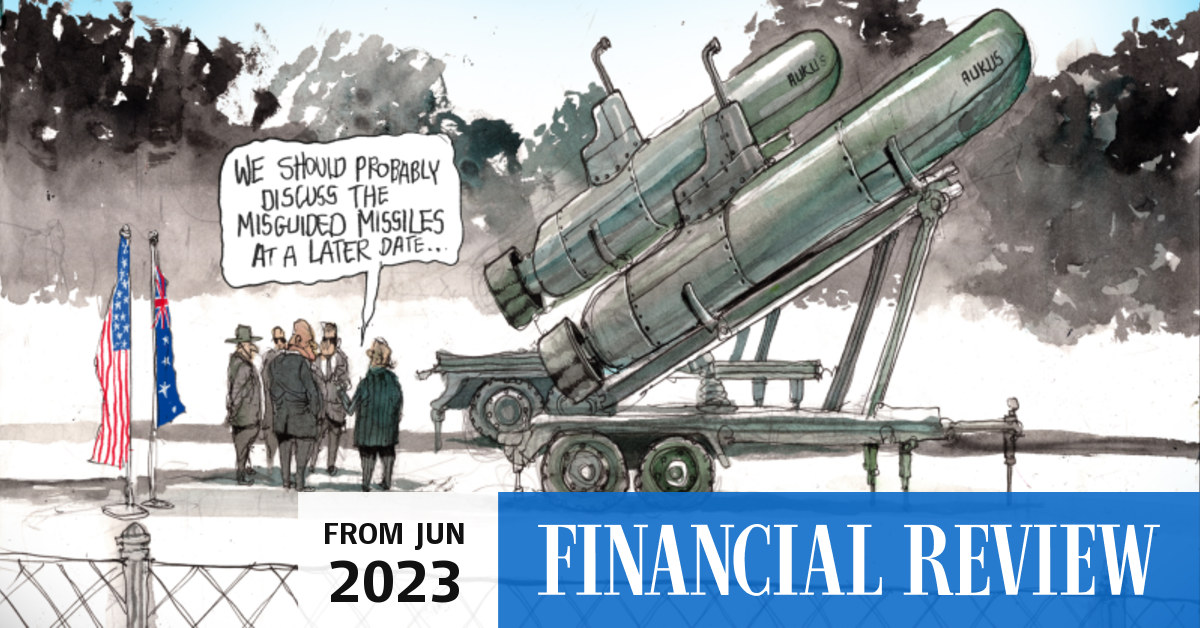 David Rowe cartoons June 2023 for the Australian Financial Review