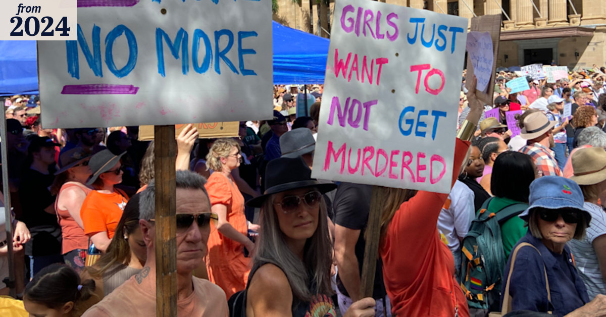 ‘National emergency’: Thousands march in Brisbane to protest violence ...