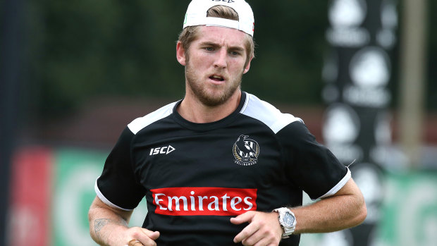 Collingwood player Sam Murray trains alongside brother at Wangaratta Rovers