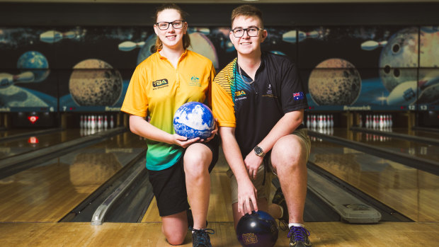 Canberra ten-pin bowling power couple Amy Shoesmith and Kyle Annetts
