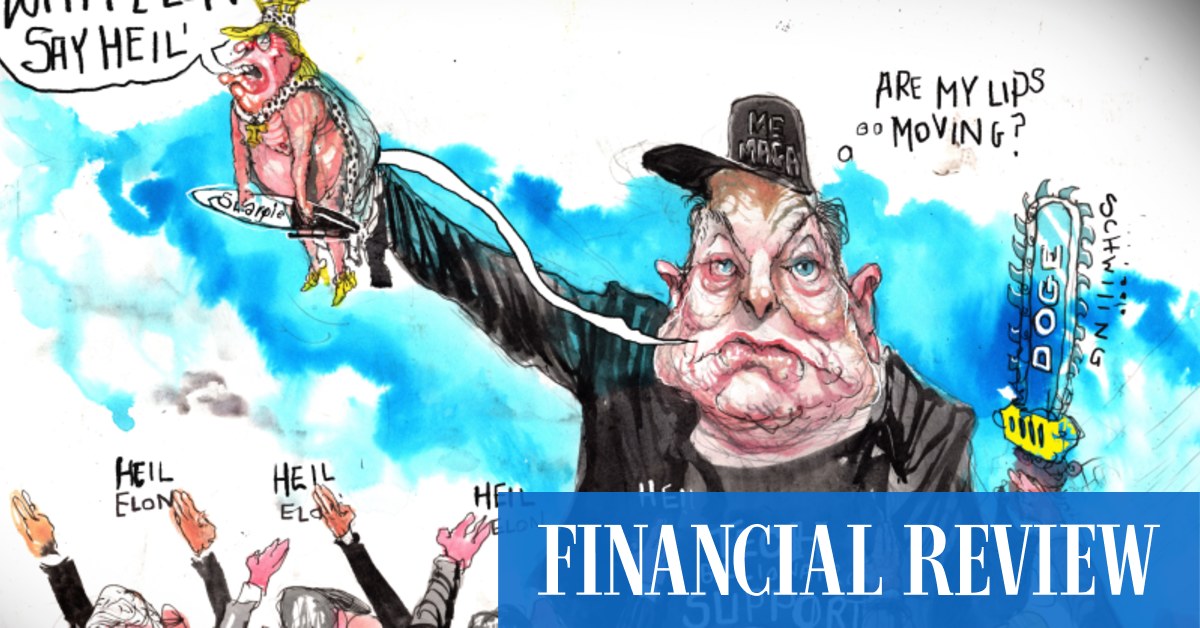 David Rowe cartoons for the Australian Financial Review January 2025