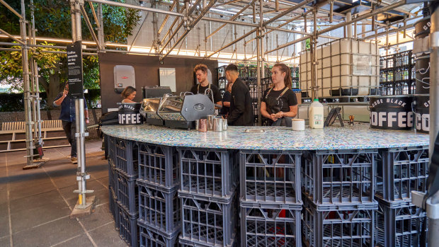 Pop-up coffee house celebrates sustainable design