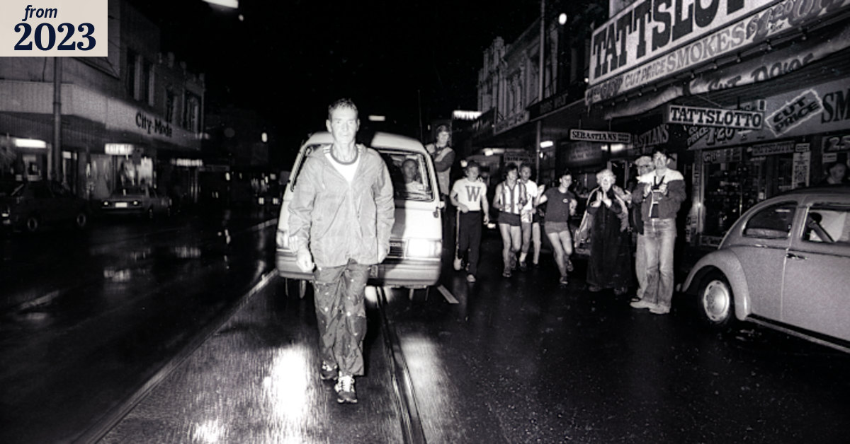From the Archives, 1983: Cliff Young makes running history at 61