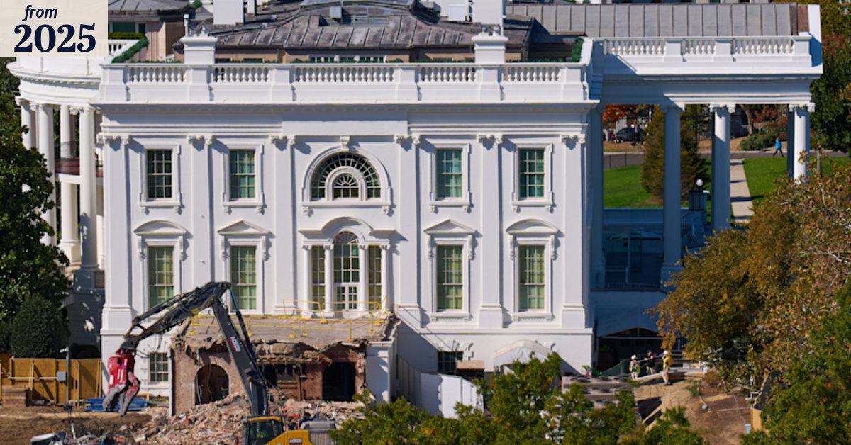 Which part of the White House has been torn down? Take the Brisbane ...