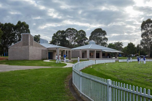 Cricket clubhouse celebrates community design brick by brick