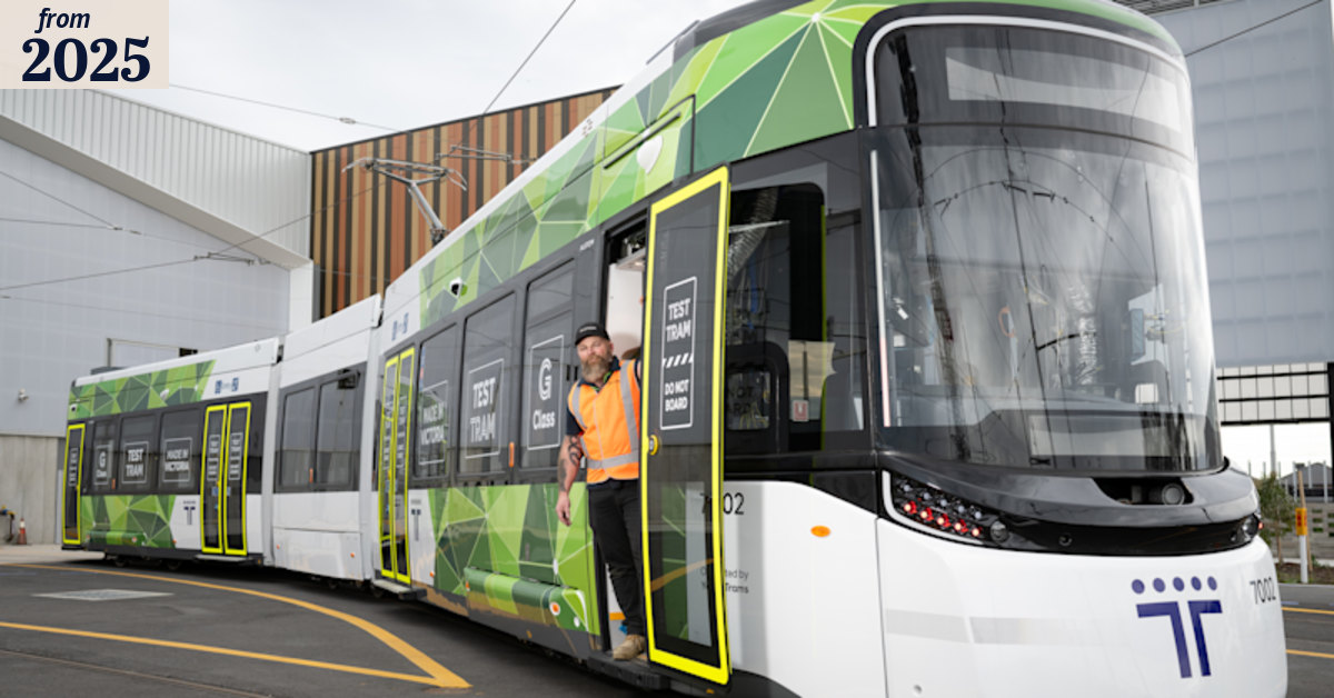 Melbourne trams: G-Class testing underway on new tram rolling out in 2026