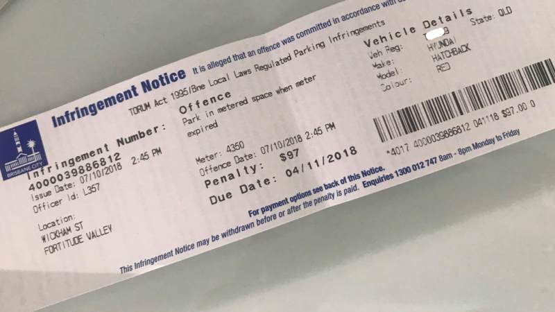 Legally parked Brisbane motorists cop council parking tickets