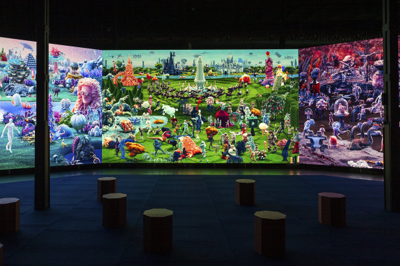 Inside the lustful reimagining of Bosch’s garden at the NGV Triennial