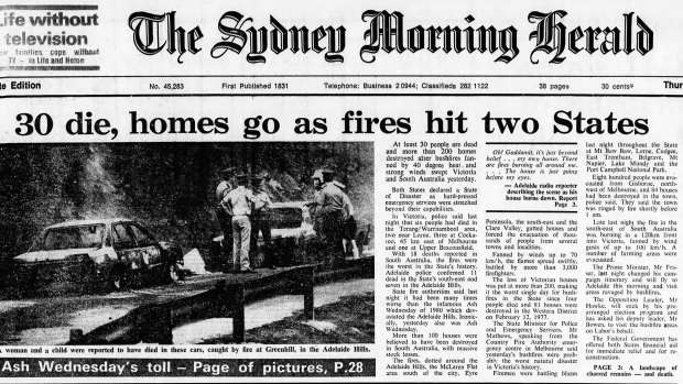 From the Archives, 1983: Ash Wednesday bushfires hit two States