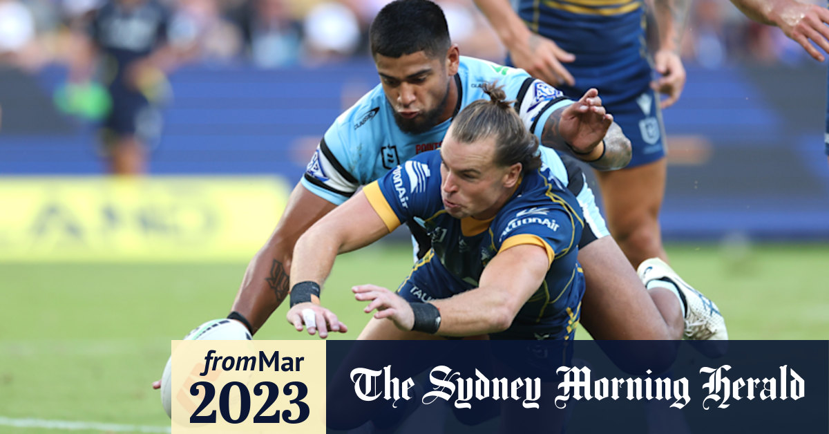 NRL 2023: Cronulla Sharks fullback Will Kennedy scores first career hat ...