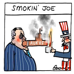 Joe Hockey says he is nervous about AUKUS – and wants Albanese to cold ...