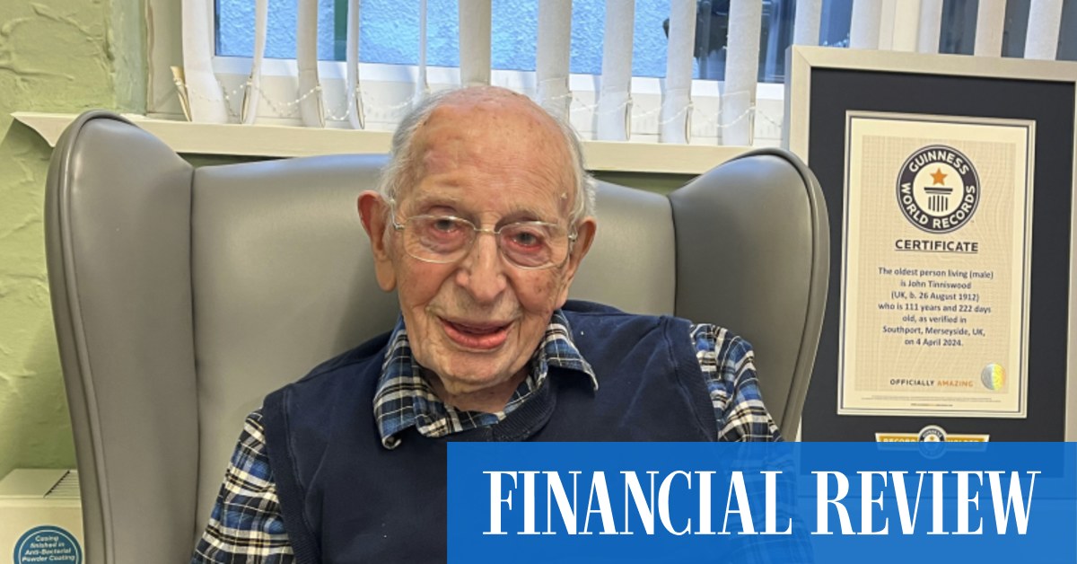 World’s oldest man John Alfred Tinniswood says fish and chips is key to ...
