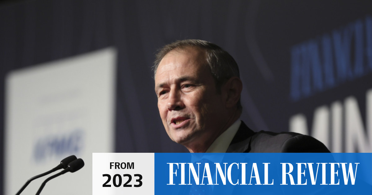 Financial Review Mining Summit: Why Western Australia wants to do this ...