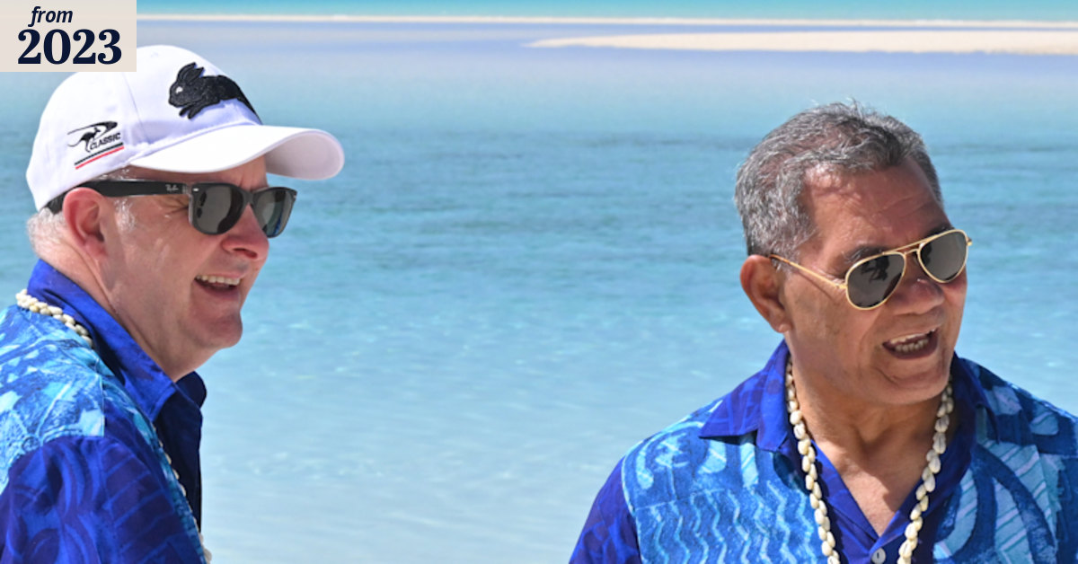Tuvalu Opposition Leader Enele Sopoaga vows to scrap Australia treaty ...