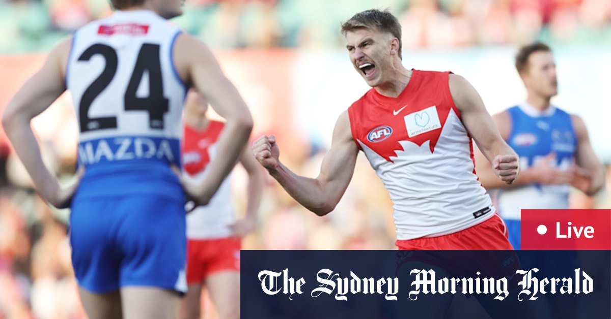 Sydney Swans vs North Melbourne Kangaroos LIVE: Follow AFL round 19 ...