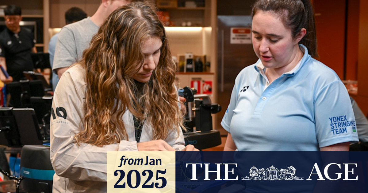 Australian Open 2025: Meet the racquet stringers, drivers, court ...