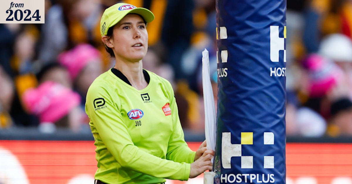 AFL 2024: Goal umpire Chelsea Roffey to reach 300-game milestone in ...