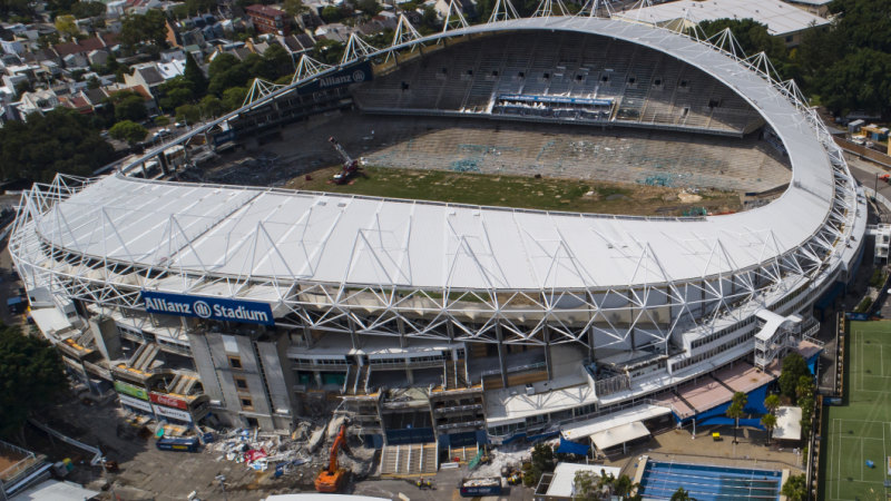 Sydney stadium demolition ramps up on the eve of last-ditch appeal