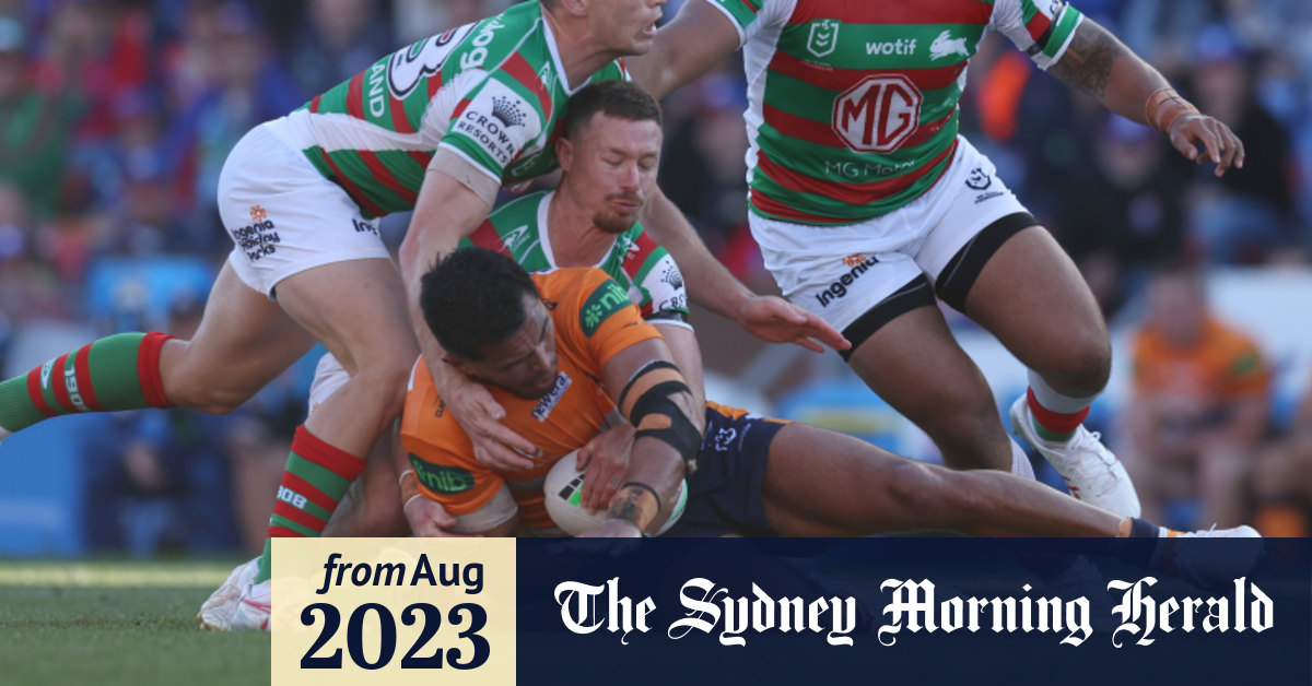 NRL 2023: Latrell Mitchell elbow to Tyson Frizell under fire as ...