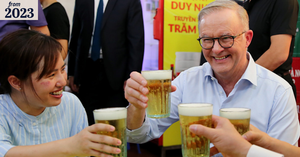 Anthony Albanese in Vietnam: Banh mi, beer, and friendship on the menu