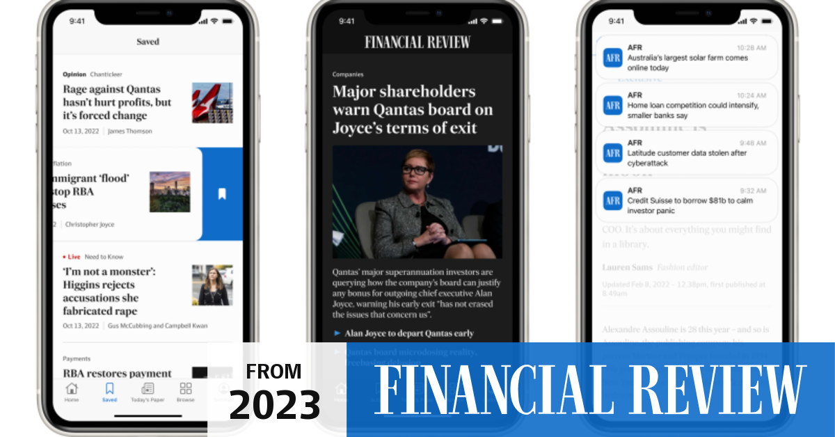 AFR iOS app: Download the new and improved Apple iOS app