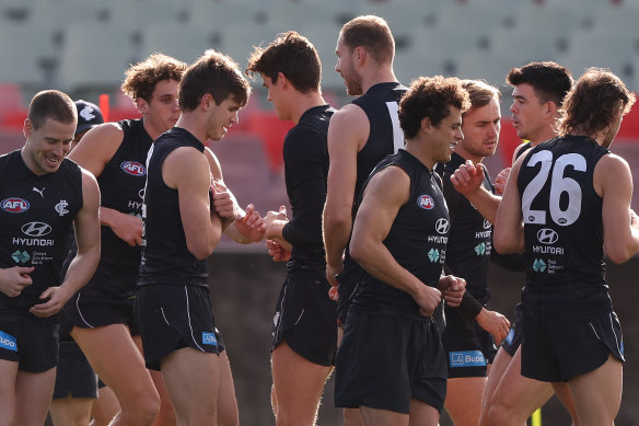 AFL 2023: Michael Voss bemused by report of Carlton Blues player ...