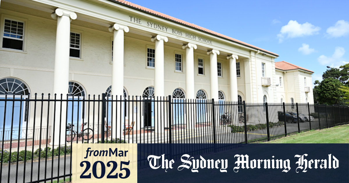 Sydney Boys High: The ‘fully funded’ selective school desperate for ...