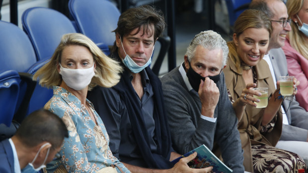 Dignitaries among the hoi polloi at Australian Open men’s final