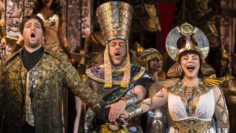 Aida review: Daring production lights up the stage