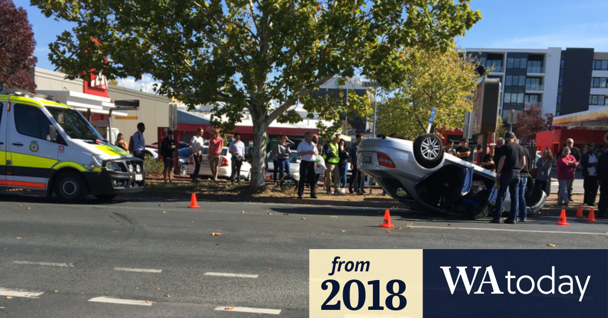 Person trapped after car flips in Dickson crash